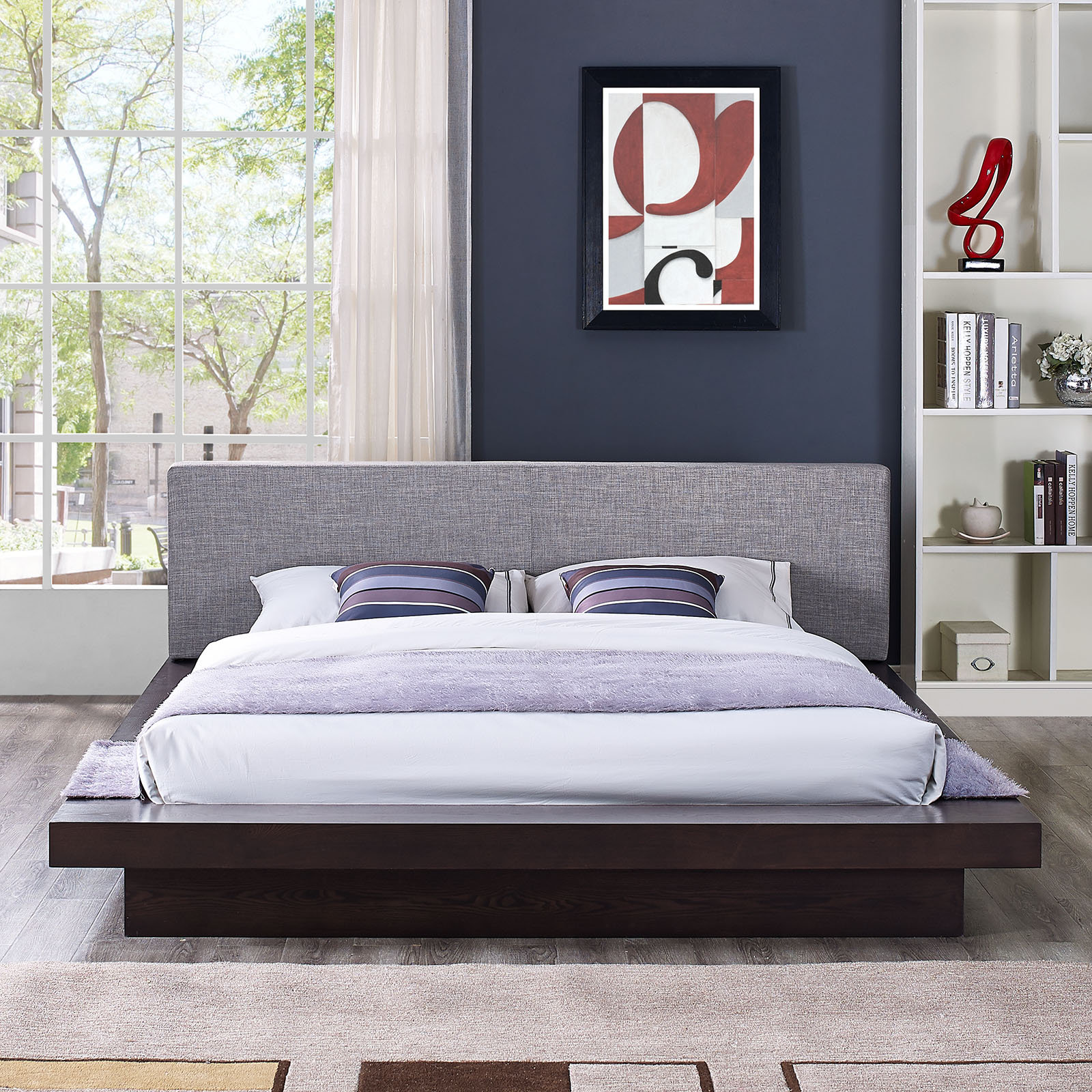 Modway Freja Queen Upholstered Platform Bed Reviews Wayfair Canada